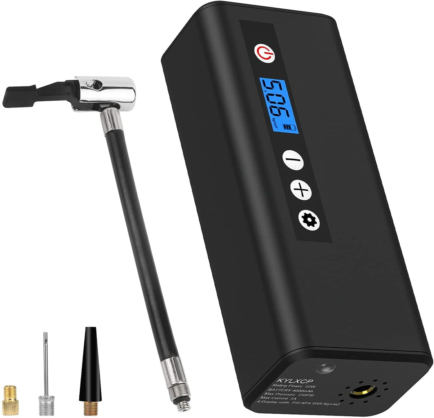 High-Quality Portable Car Electrical Air Pump, 4000mAh for Pump ...
